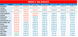 Bahri Schedule - DKT Allseas